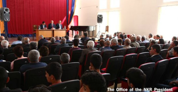 Artsakh President meets with relocated Talish residents - Armenia ...