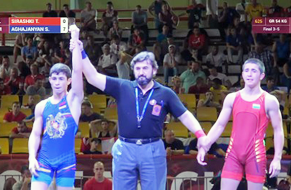 Samvel Aghajanyan wins bronze at European wrestling championships ...